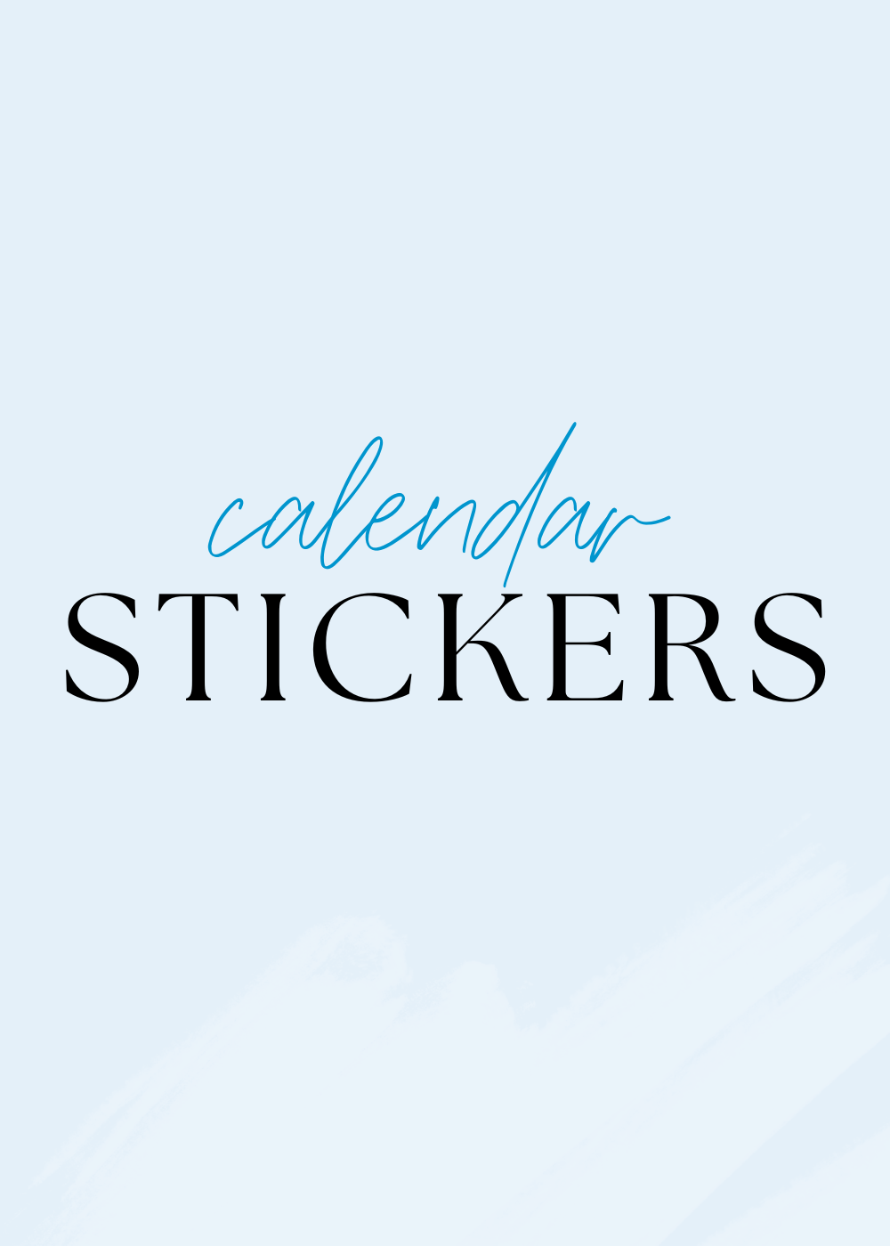 Calendar Stickers – Fig Tree Works