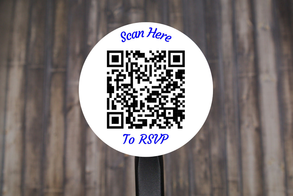 QR Code Custom Stickers | 2" Round Labels | Personalized Round QR Code ...